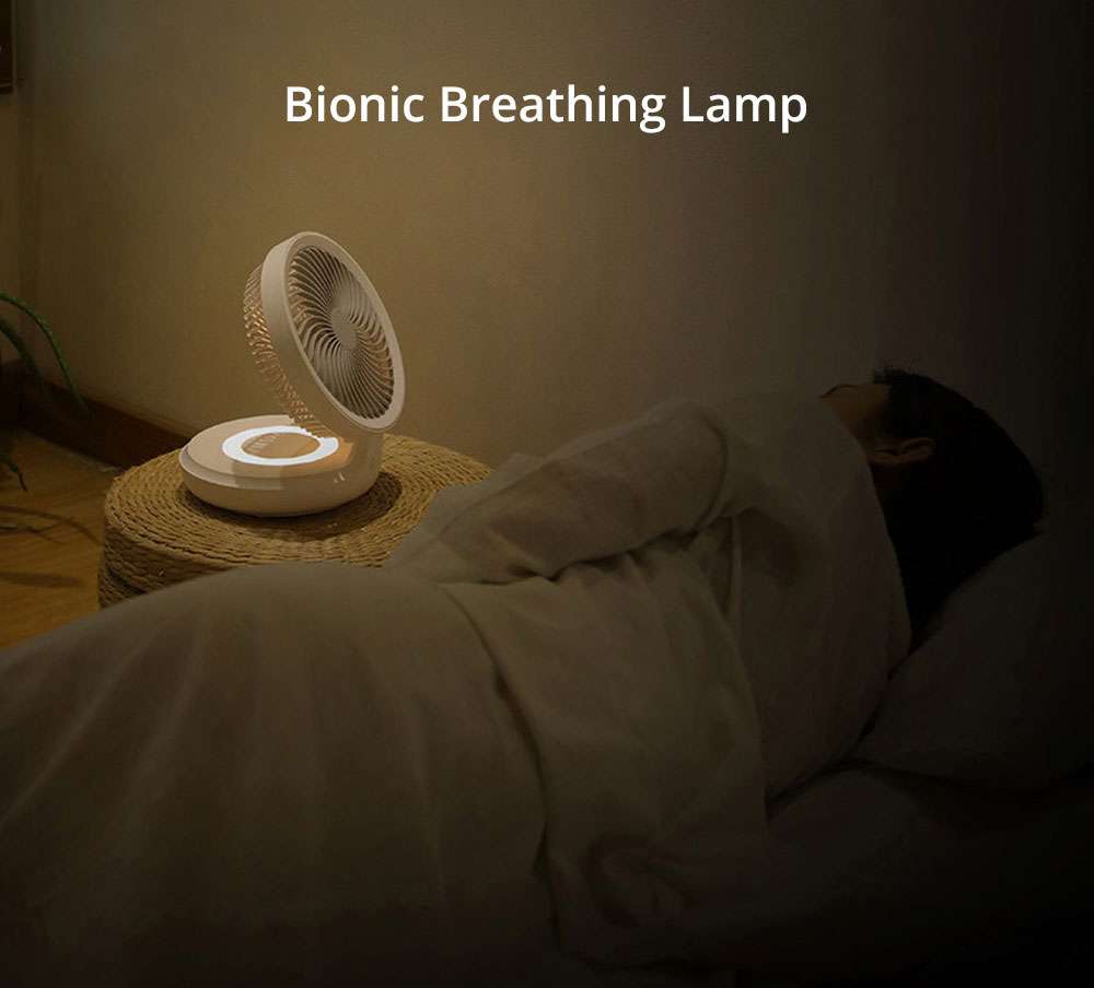 Edon Portable Wireless Folding Multi-function Suspension Fan Grey