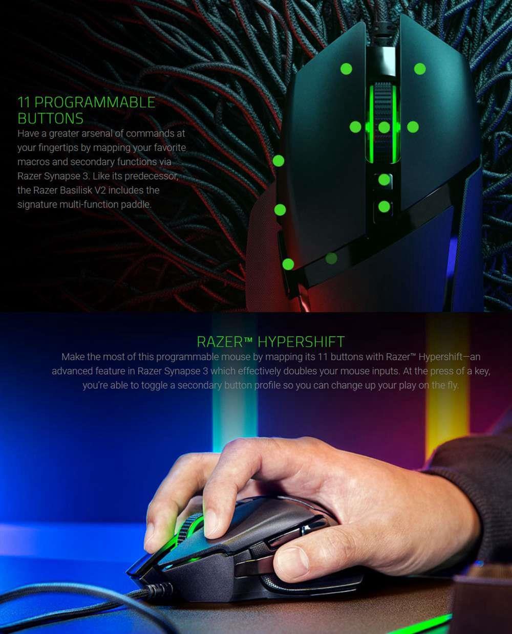 Razer BASILISK V2 UltraLight Gaming Mouse Black