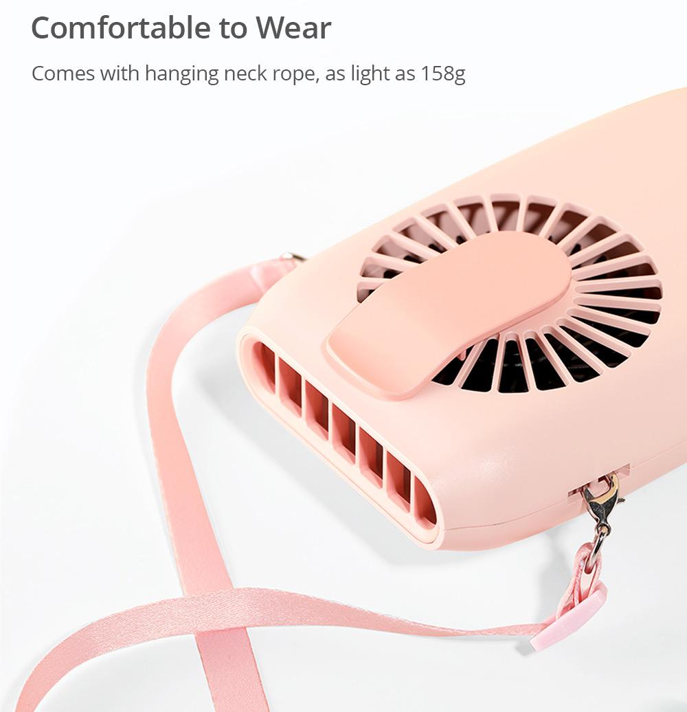 Portable Handheld Fan Silent Brushless Motor White