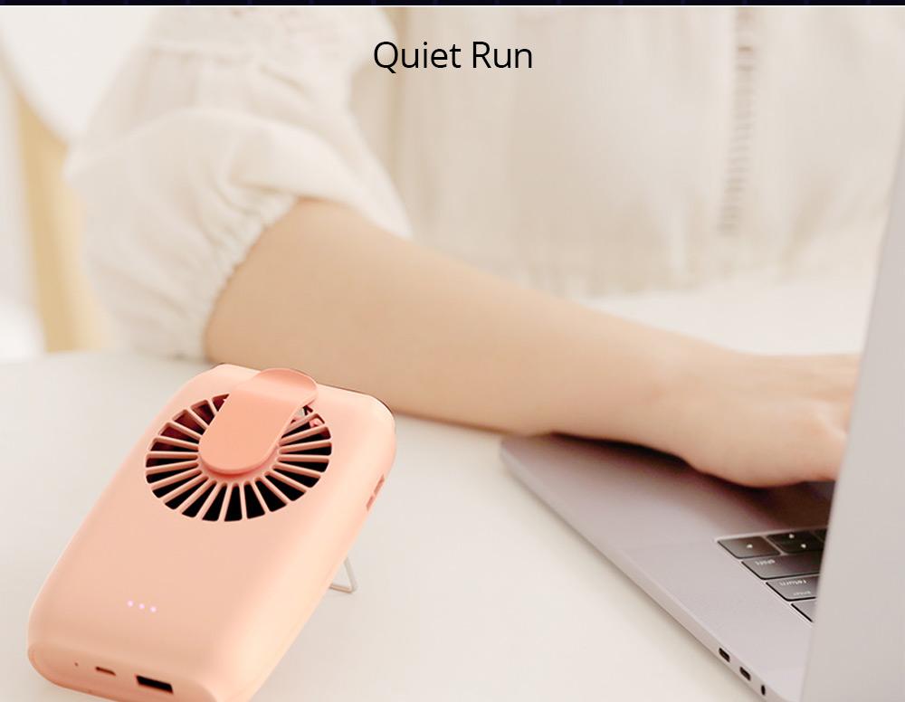 Portable Handheld Fan Silent Brushless Motor White