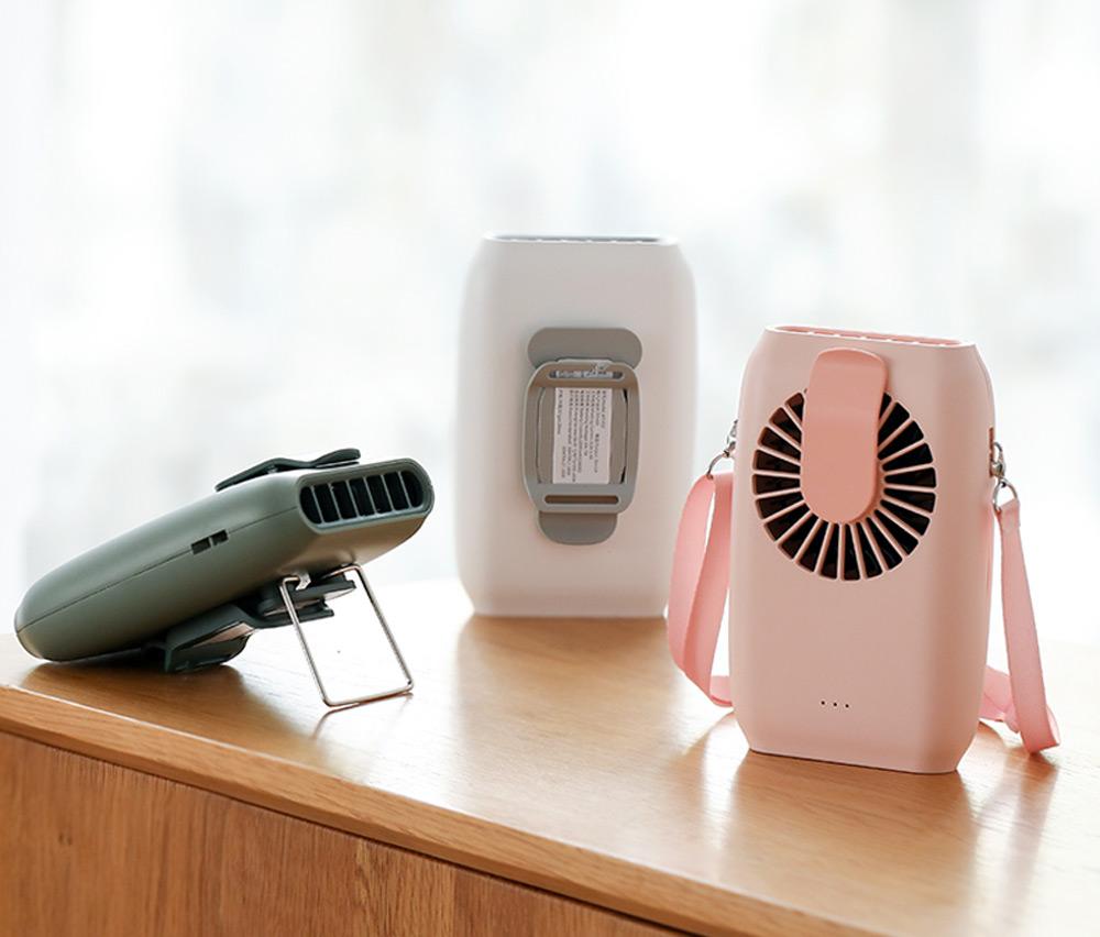 Portable Handheld Fan Silent Brushless Motor White