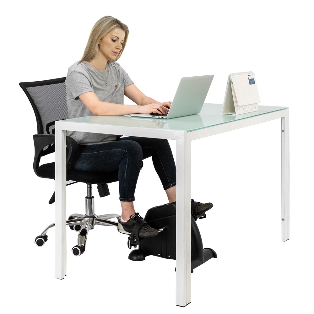 W002K Portable Mini Exercise Bike Hand And foot Trainer Black