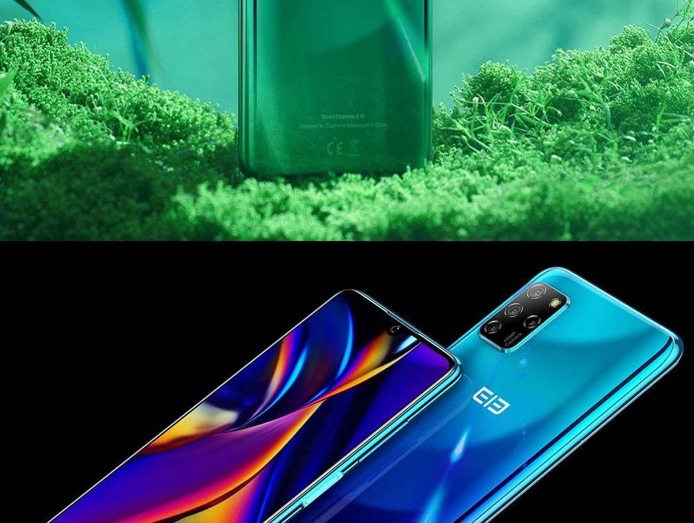 Global Version Elephone E10 6.5 Inch 4GB 64GB NFC Smartphone Black