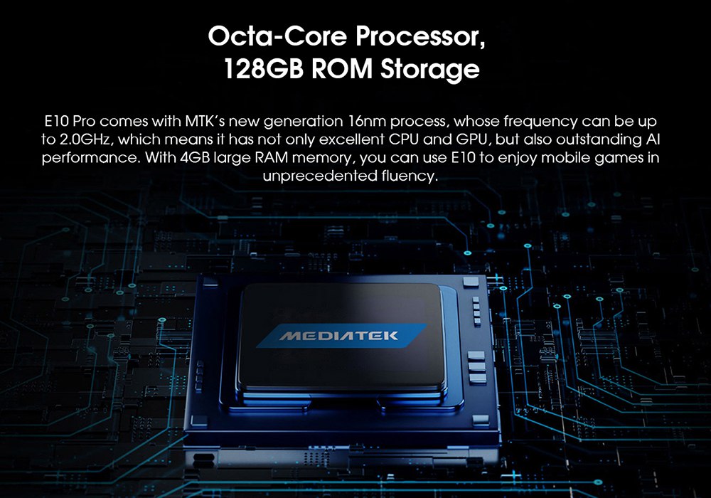 Global Version Elephone E10 Pro 6.55" MT6762D 4GB 128GB Grey