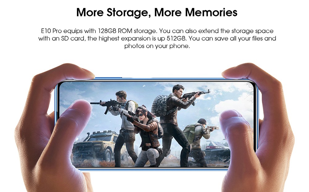 Global Version Elephone E10 Pro 6.55" MT6762D 4GB 128GB Grey