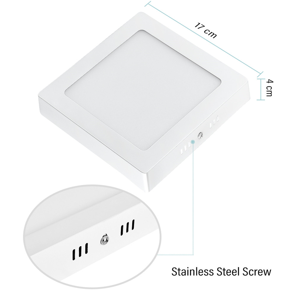 220v 12w Surface Mounted Panel Light