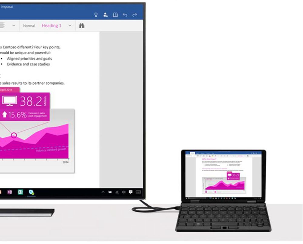 One Netbook One Mix 3S Yoga Pocket Laptop M3-8100Y 8GB 256GB Black