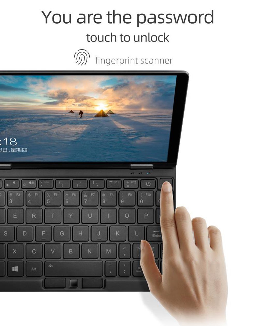 One Netbook One Mix 3S Yoga Pocket Laptop M3-8100Y 8GB 256GB Black