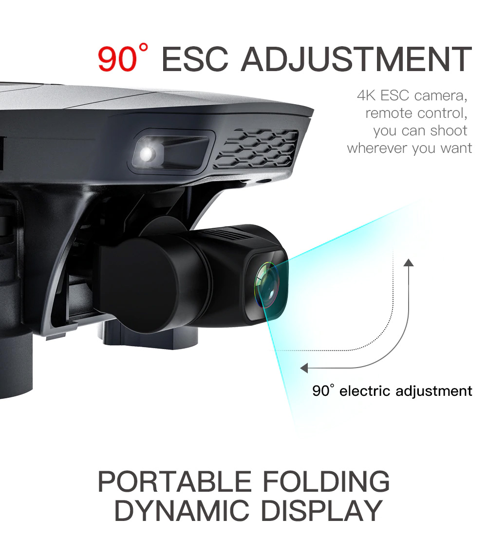 ZLRC SG907 Pro 4K 2-Axis Gimbal GPS Drone One Battery with Bag