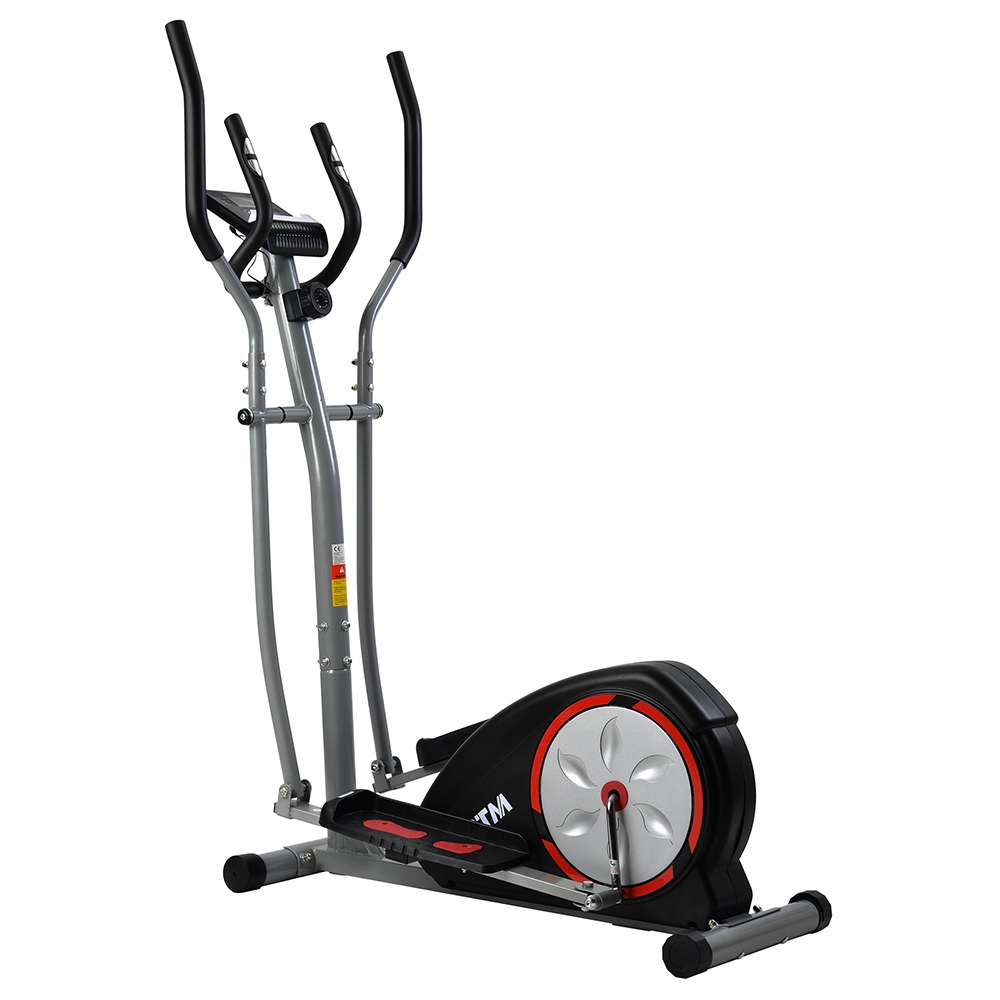 BTM Cross Portable Trainer Elliptical with LCD Display Red