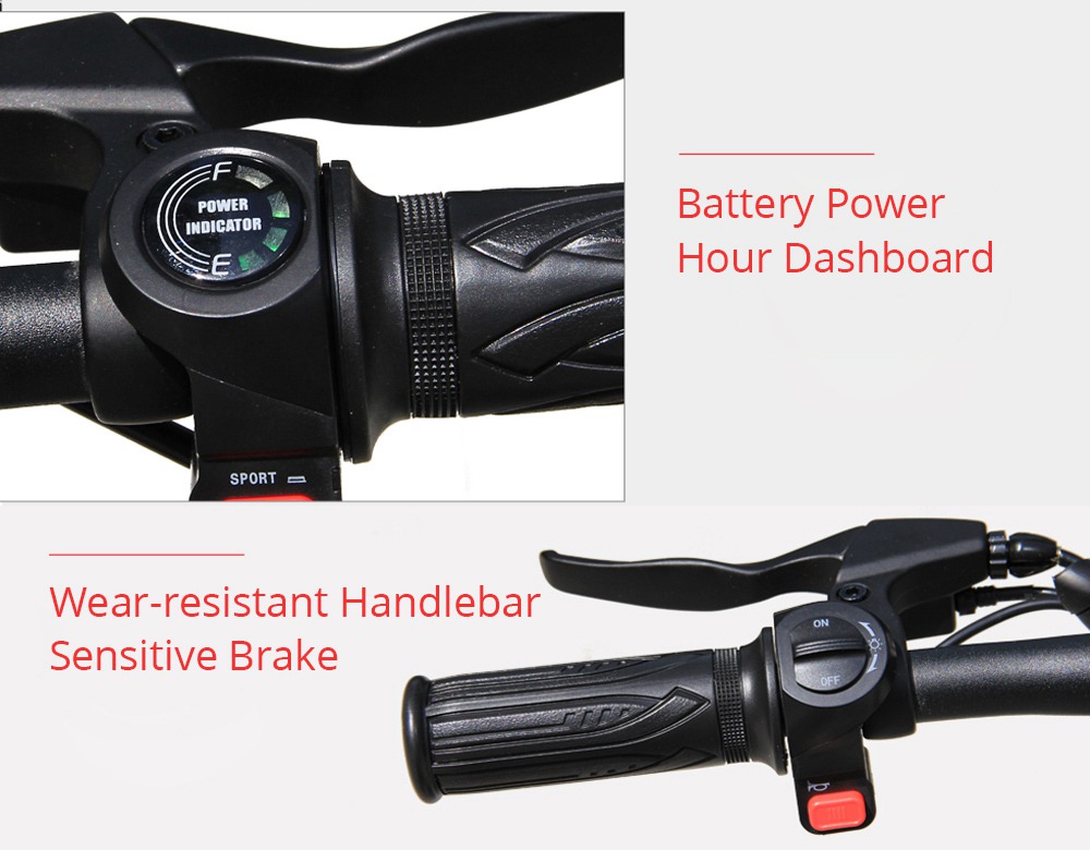 OUXI V1 12inch Electric Folding Bike 350W Motor 7.8AH 25km/h White