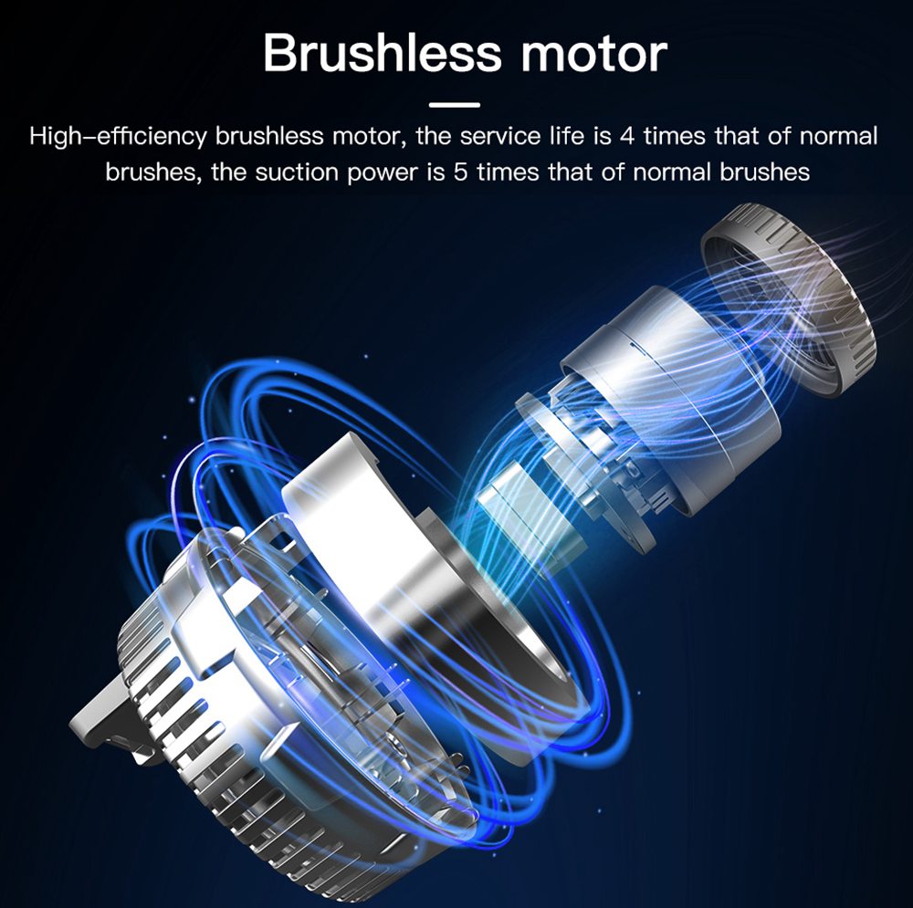 Jashen S18X Handheld Cordless Vacuum Cleaner 22000Pa Suction Blue