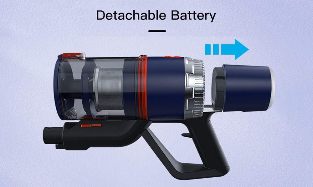Jashen S18X Handheld Cordless Vacuum Cleaner 22000Pa Suction Blue