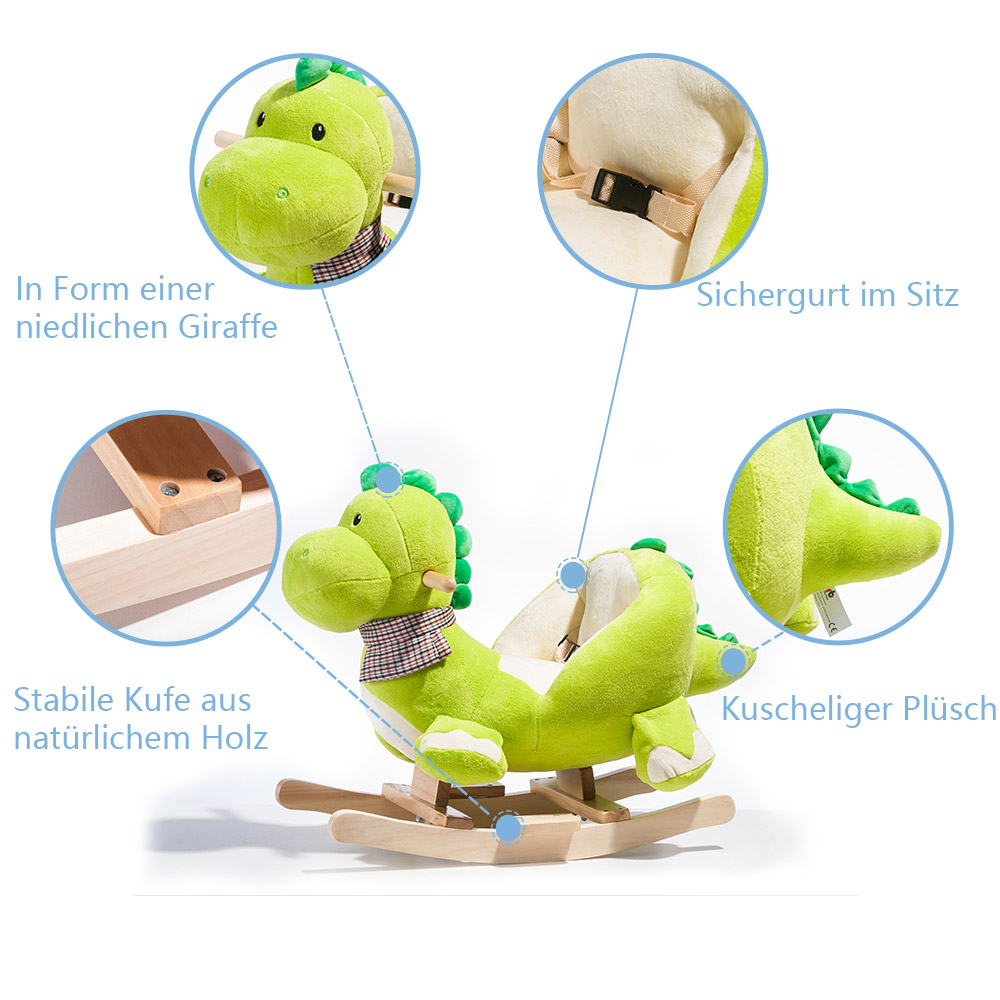Plush Rocking Dinosaur Kids Toy