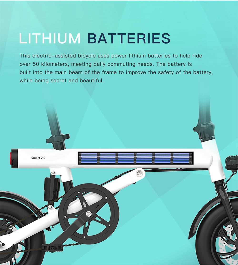 Baicycle Electric Folding Bike 12 Inch Tires 7.8Ah 250W Motor Black