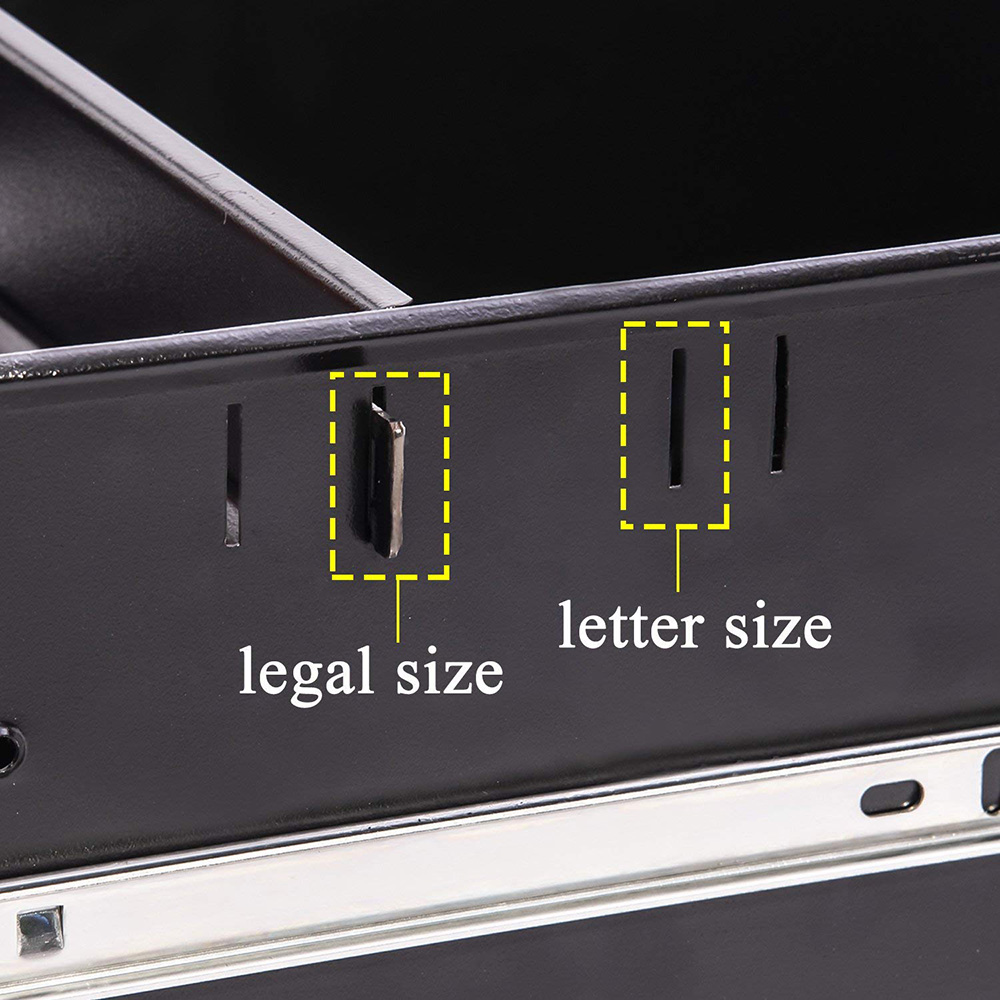 Home Office Steel Removable File Cabinet with 3 Drawers White + Orange