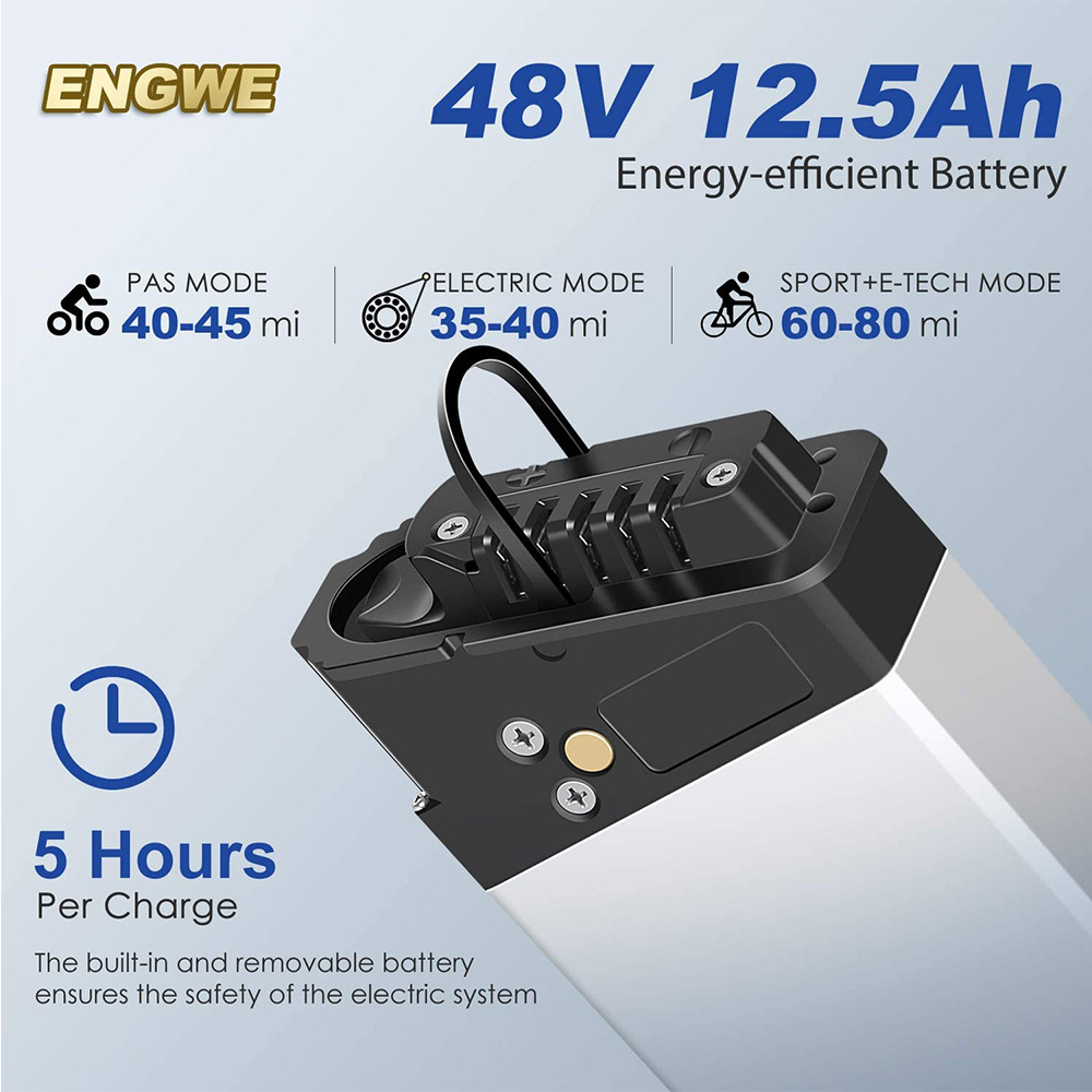48V 12.5Ah Lithium-ion Battery for ENGWE EP-2 Electric Bike