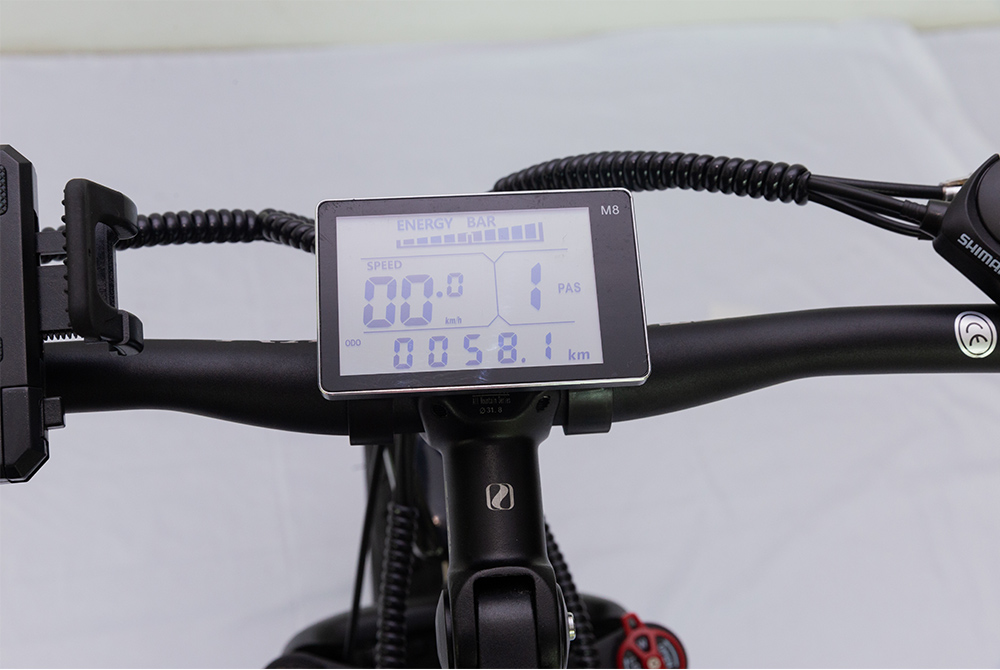 CMACEWHEEL KS26 Plus Fat Tire Electric Moped Bike 24Ah Battery Black