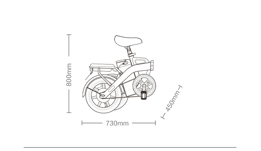 HIMO Z14 Folding Electric Bicycle Standard Edition White