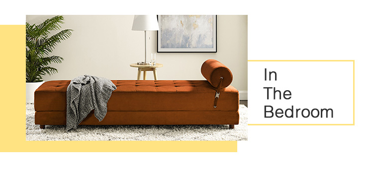 Eva Twin Size Nordic Light Luxury Style Wooden Daybed Yellow