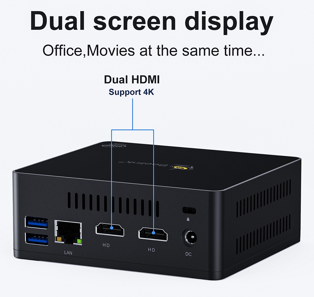 Beelink GK MINI 8GB/256GB J4125 Windows10 Mini PC