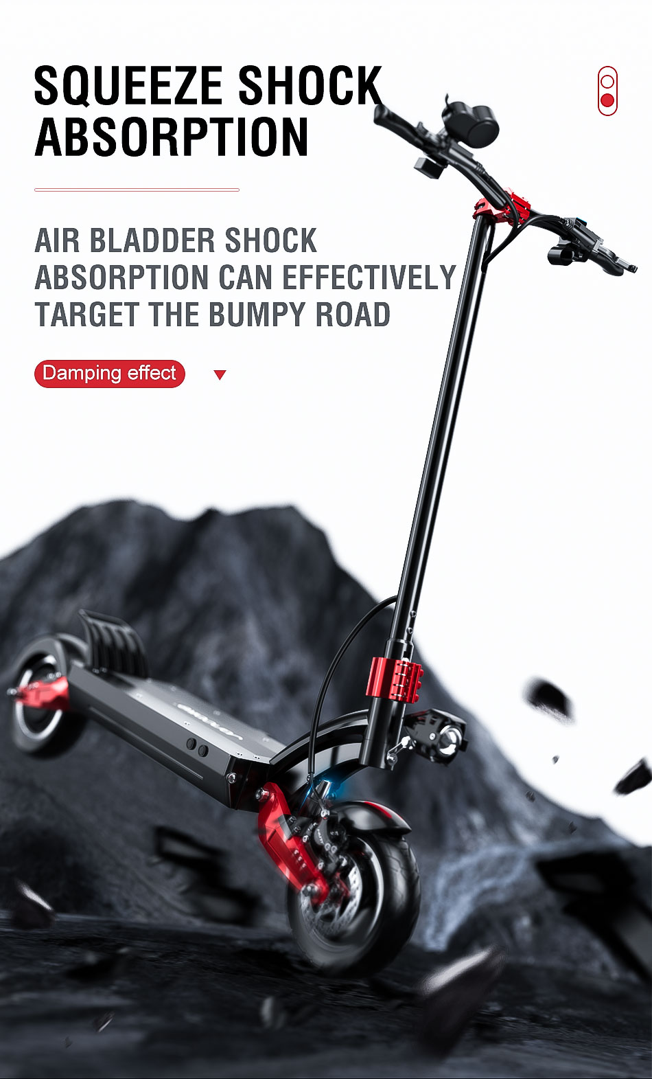 JANOBIKE Alien X10 1200W*2 23.4Ah Folding Off-Road Electric Scooter