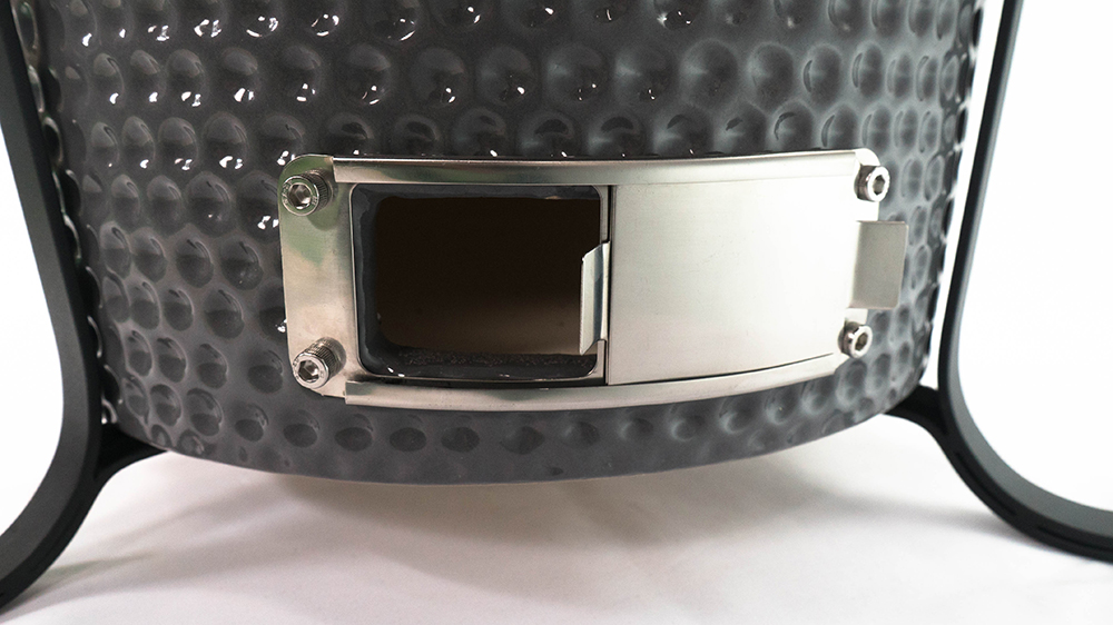 TOOPO 15" Outdoor Mini Ceramic Charcoal Grill Gray