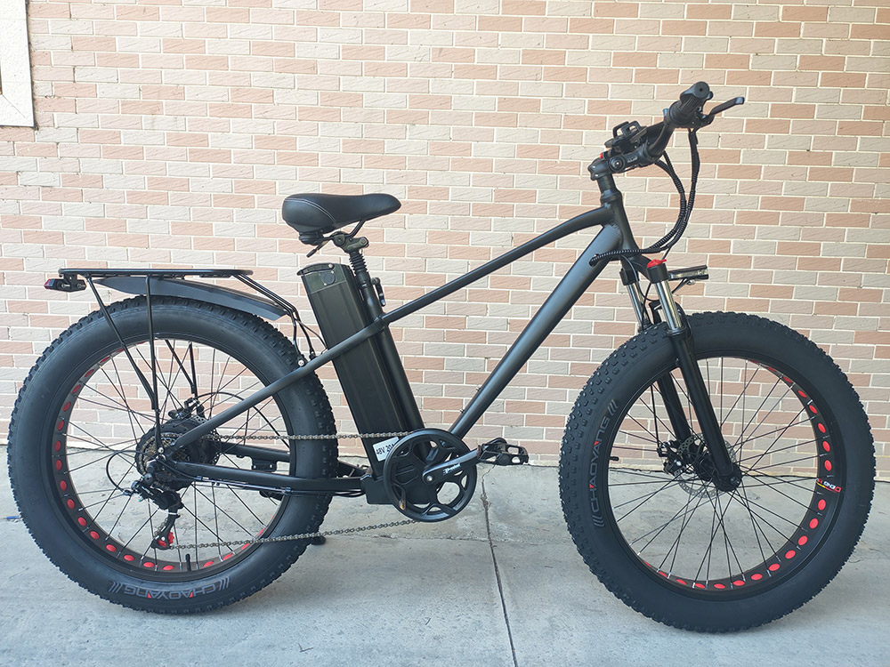 CMACEWHEEL KS26 Fat Tire Electric Moped Bicycle 20AH Battery Black