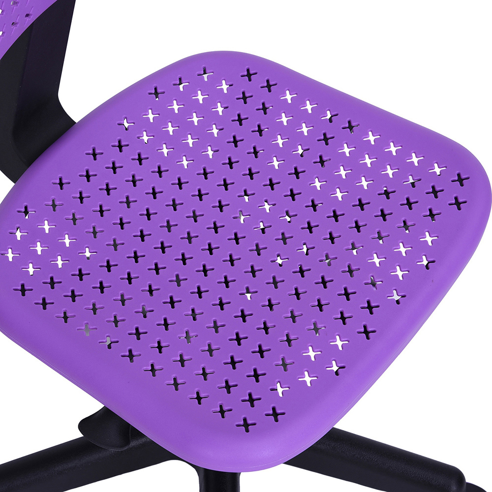 Plastic Swivel Student Chair Height Adjustable Purple