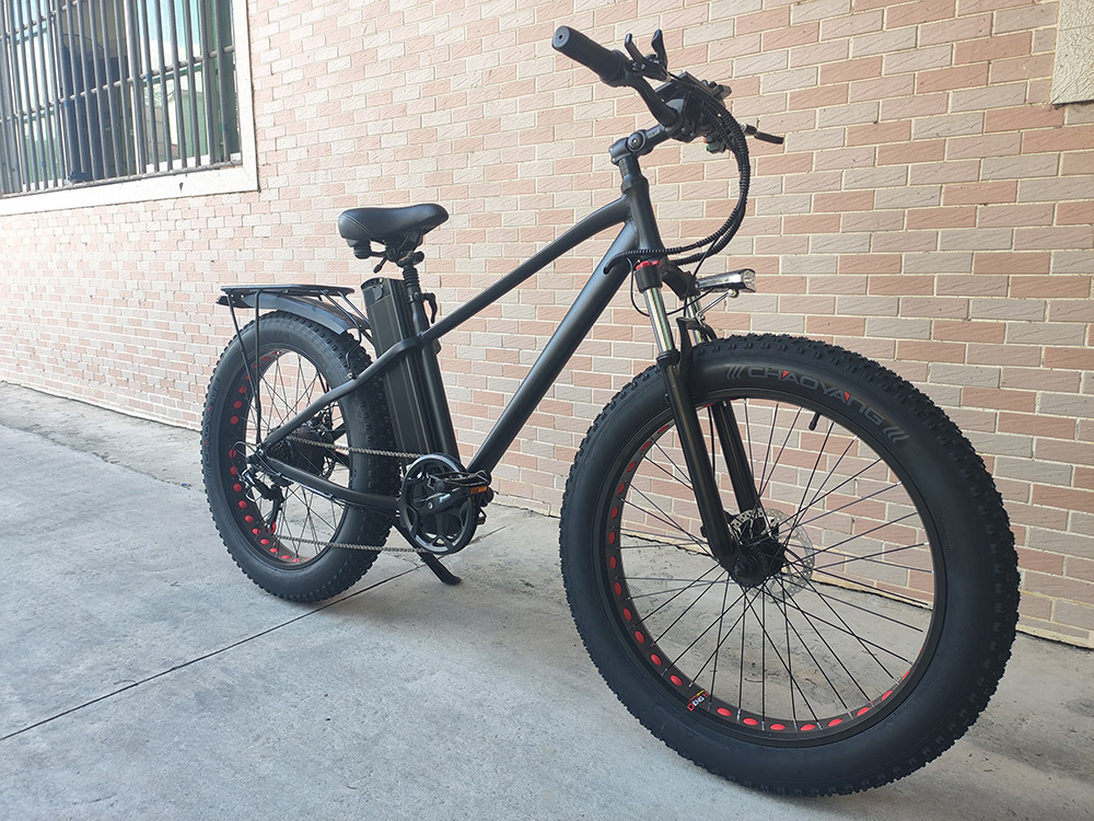 CMACEWHEEL KS26 Fat Tire Electric Moped Bicycle 20AH Battery Black
