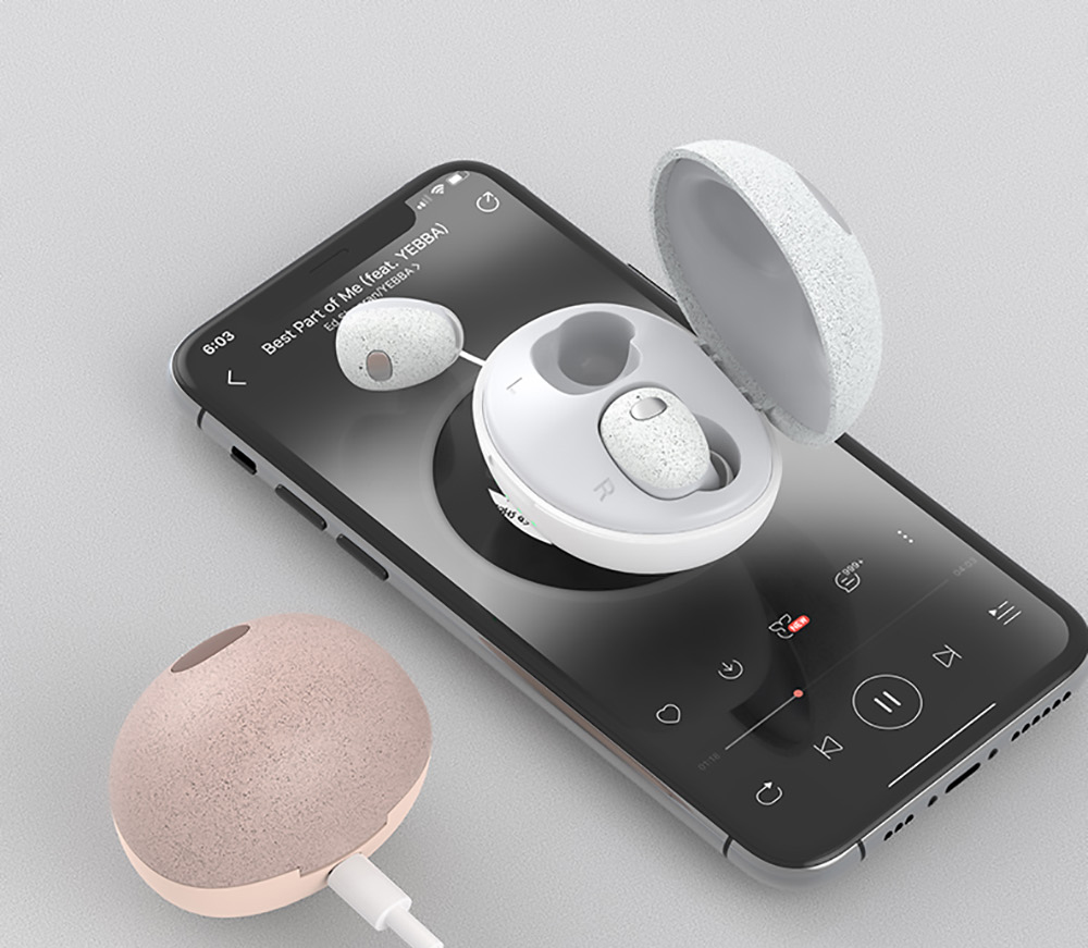 TWS-T2S Bluetooth 5.0 Wireless Earbuds Black