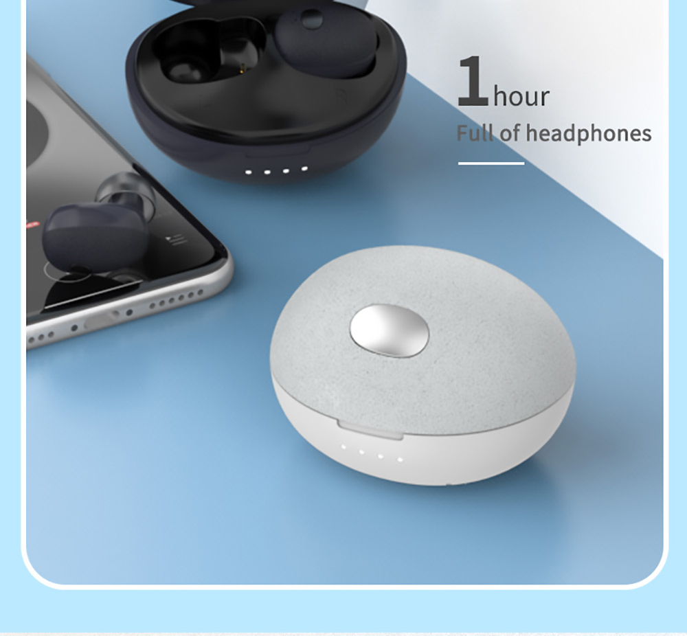 TWS-T2S Bluetooth 5.0 Wireless Earbuds Black