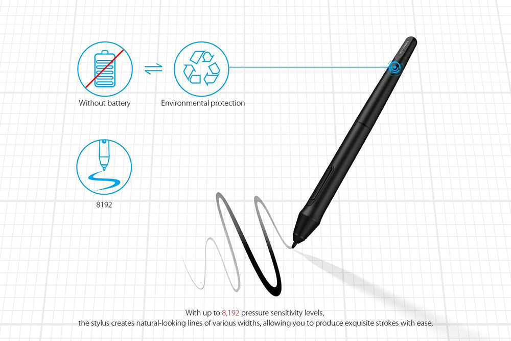 XP-PEN Deco Mini 4 Graphic Tablet for OSU Game Black