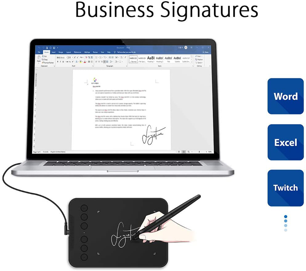 XP-PEN Deco Mini 4 Graphic Tablet for OSU Game Black