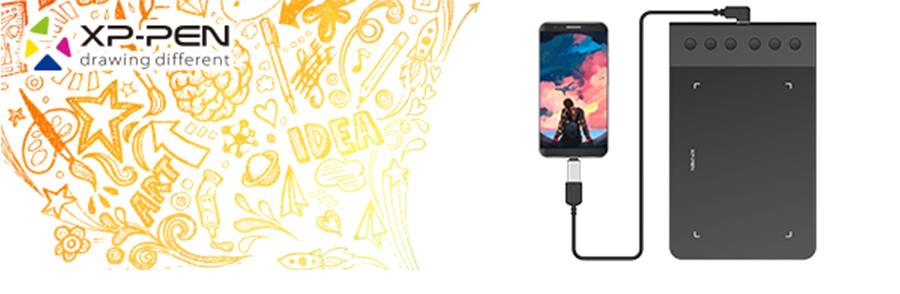 XP-PEN Star G640S Graphic Tablet with 6.5 x 4 Inch Work Surface Black