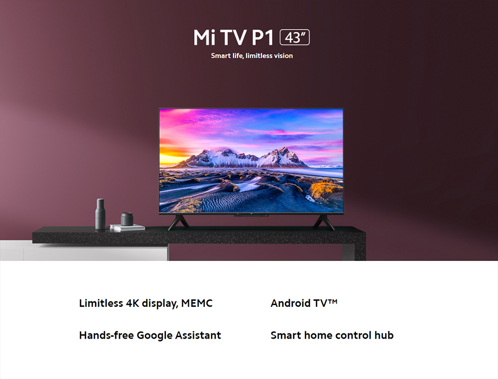 Smart TV Xiaomi MI P1 43" 4K Ultra HD LED WiFi | Europe