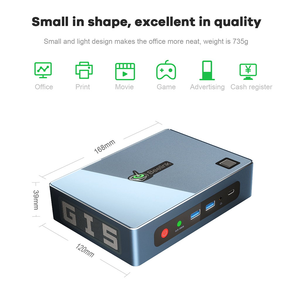 Beelink GTI 11 Mini PC 16GB RAM 500GB ROM