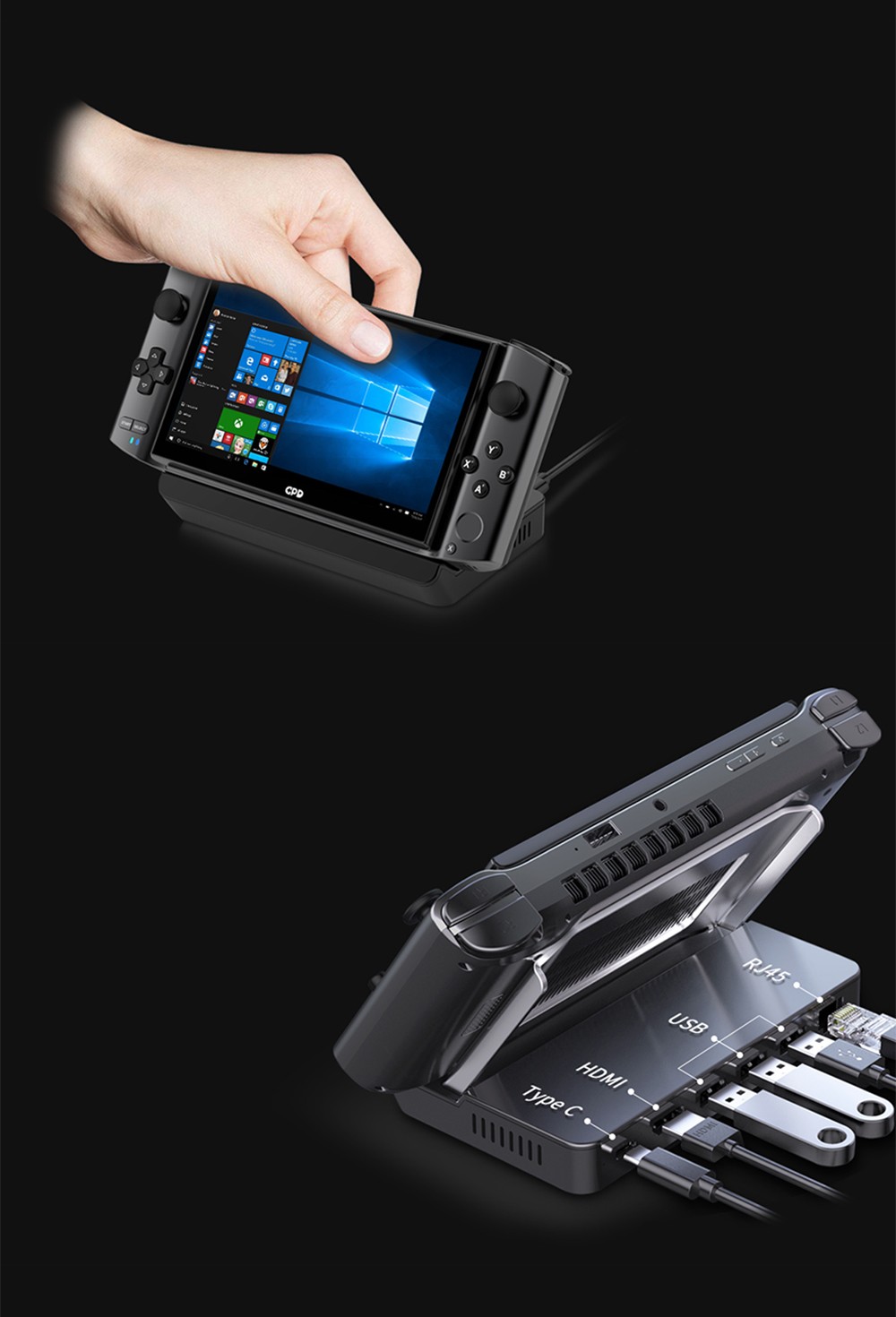 GPD WIN 3 Game Console PC 5.5 Inch Intel Core i7-1195G7 16GB 1TB