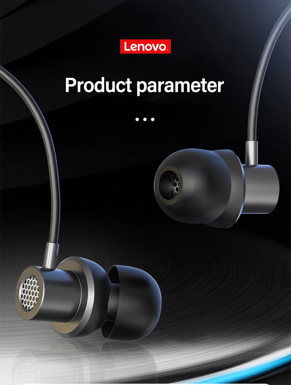 Lenovo Thinkplus TW13 Wired Earphone Black