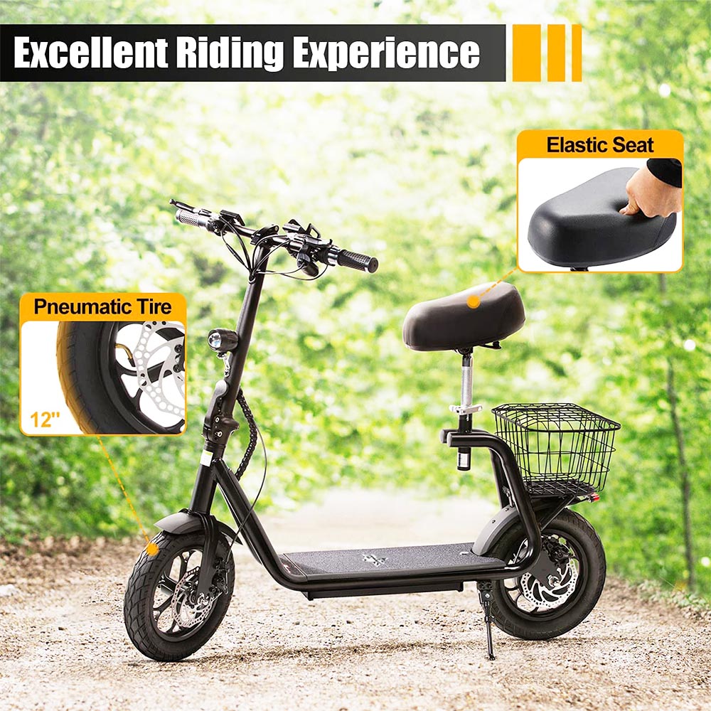 Spetime S5 Pro Electric Scooter 500W Motor - Black