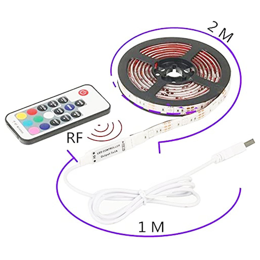 5050 RGB 200cm LED Strip Lights