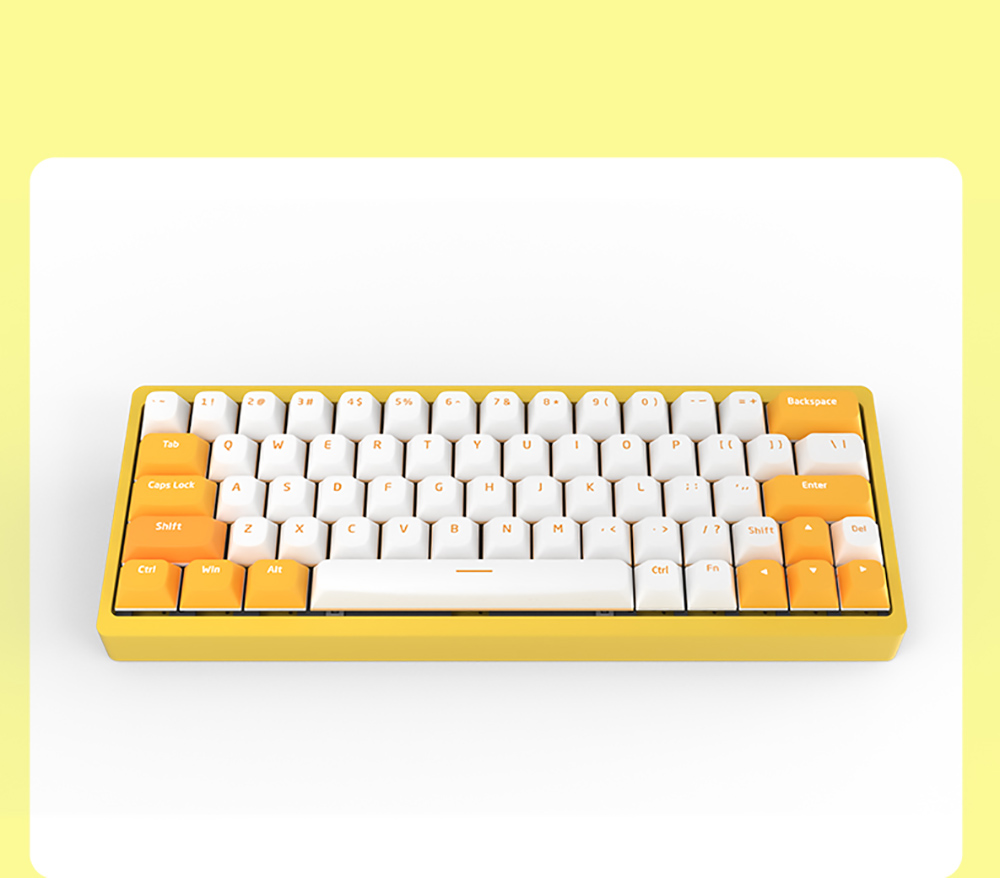 AJAZZ AC064 RGB Mechanical Keyboard Banana&Clear Switch