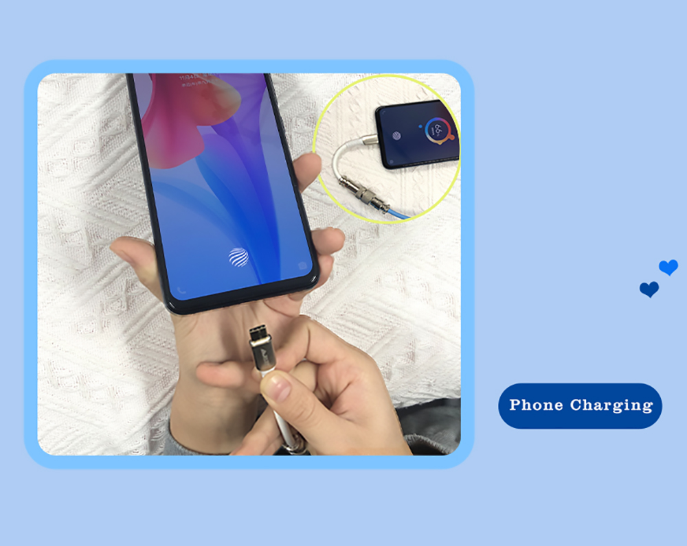 Ajazz AL60 TPE Data Cable White Blue