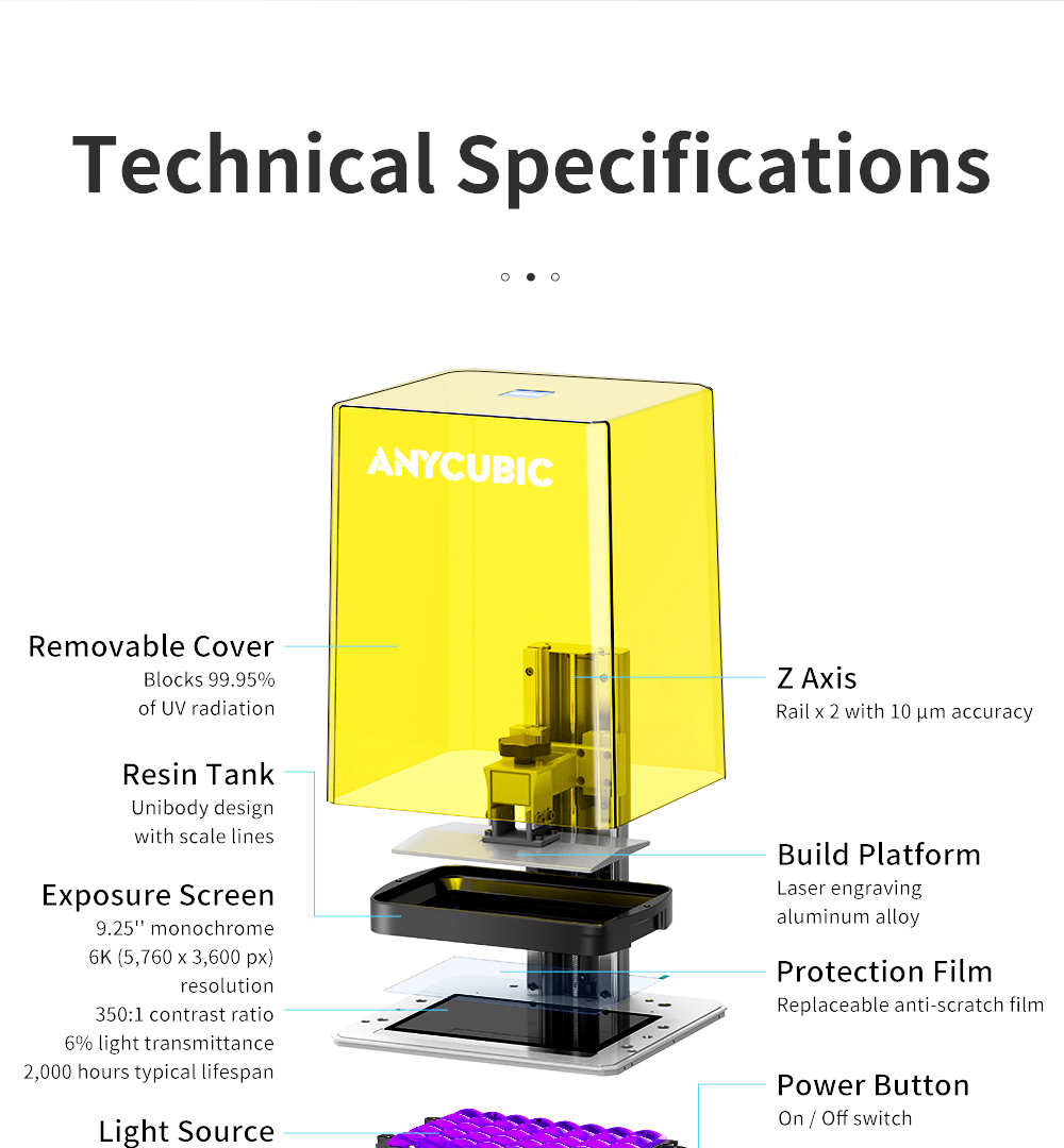 Anycubic Photon Mono X 6K LCD-based SLA Printer
