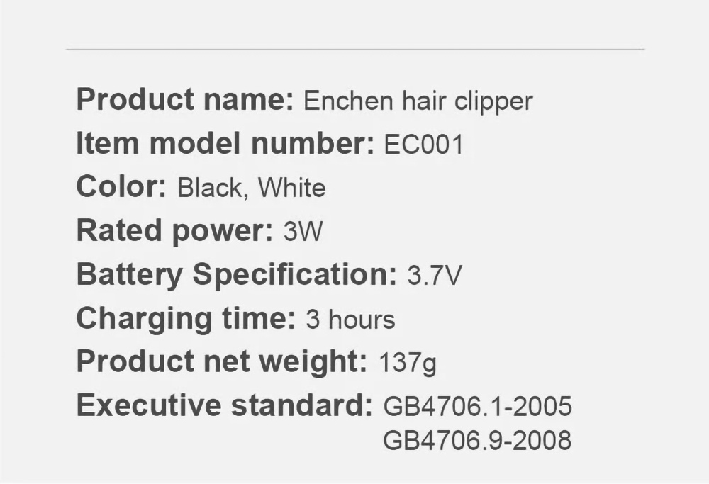 ENCHEN EC001 Electric Hair Clipper
