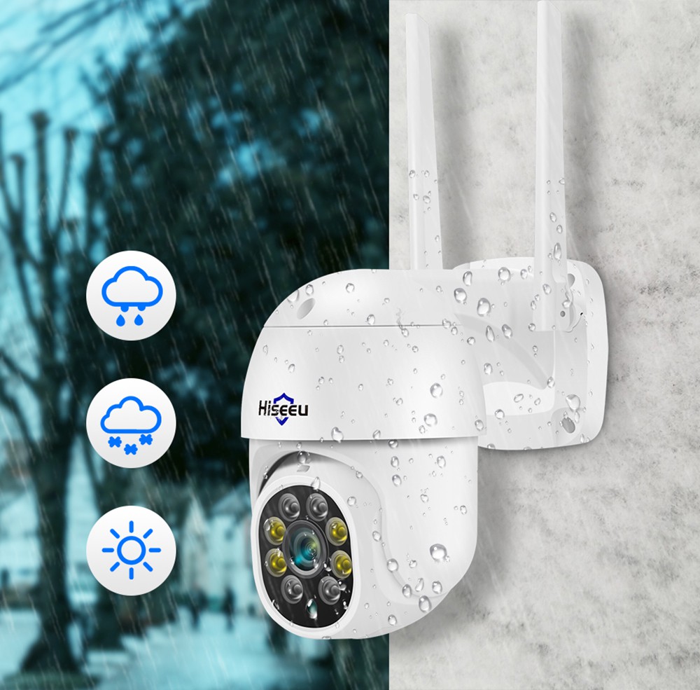 Hiseeu 3MP Wireless PTZ Speed Dome IP Camera