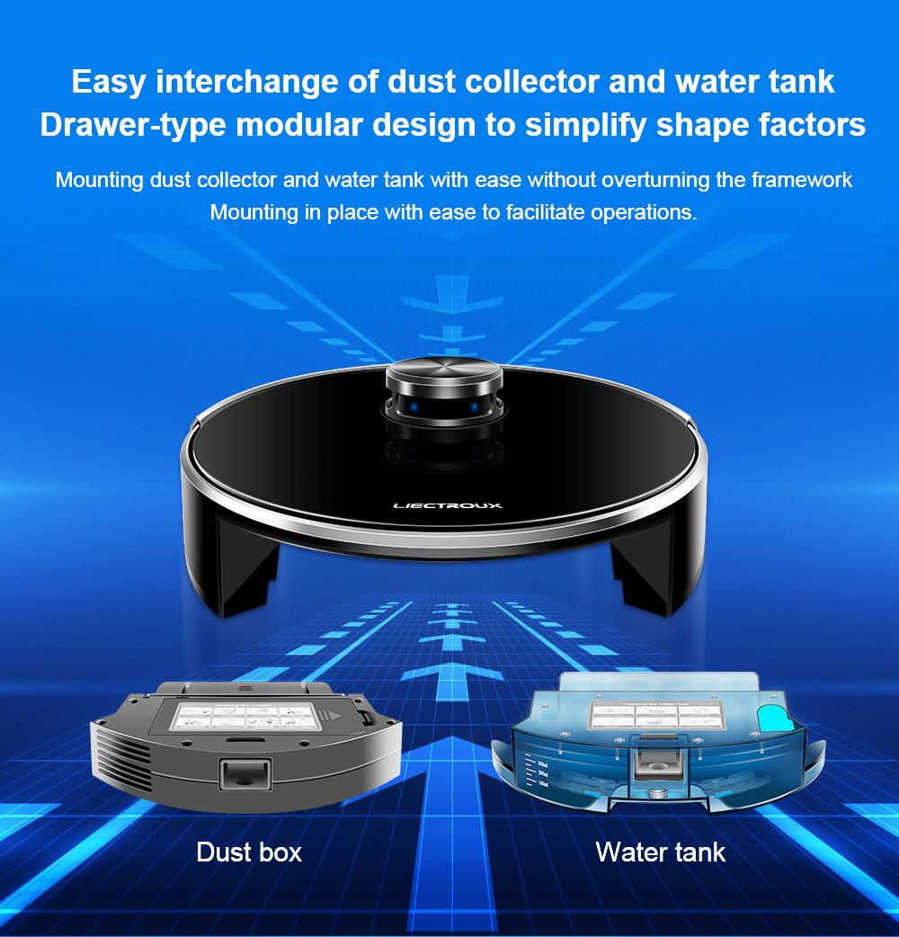 Liectroux XR500 6500Pa Robot Vacuum Cleaner