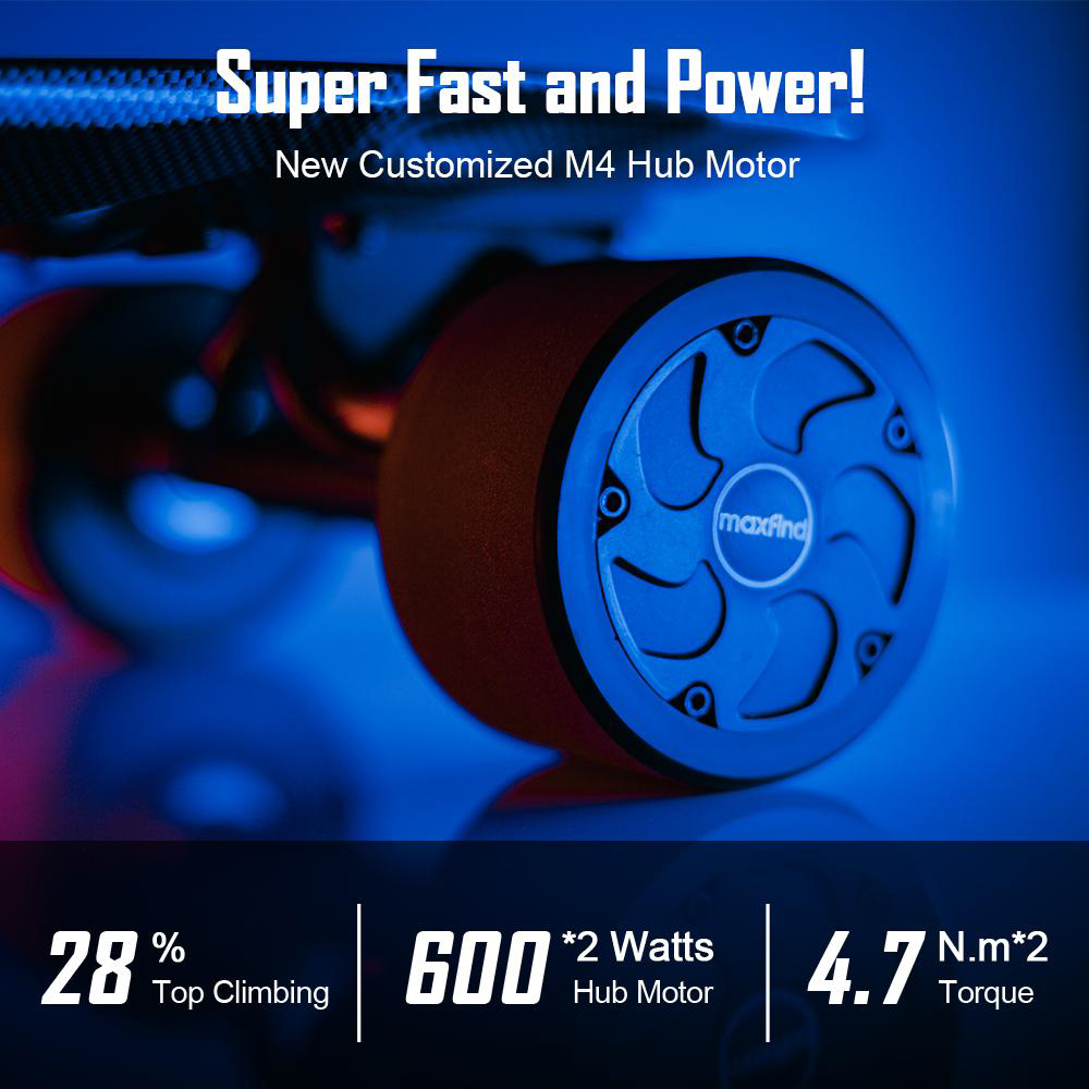Maxfind Max2 Pro Electric Skateboard 600W Dual Motors