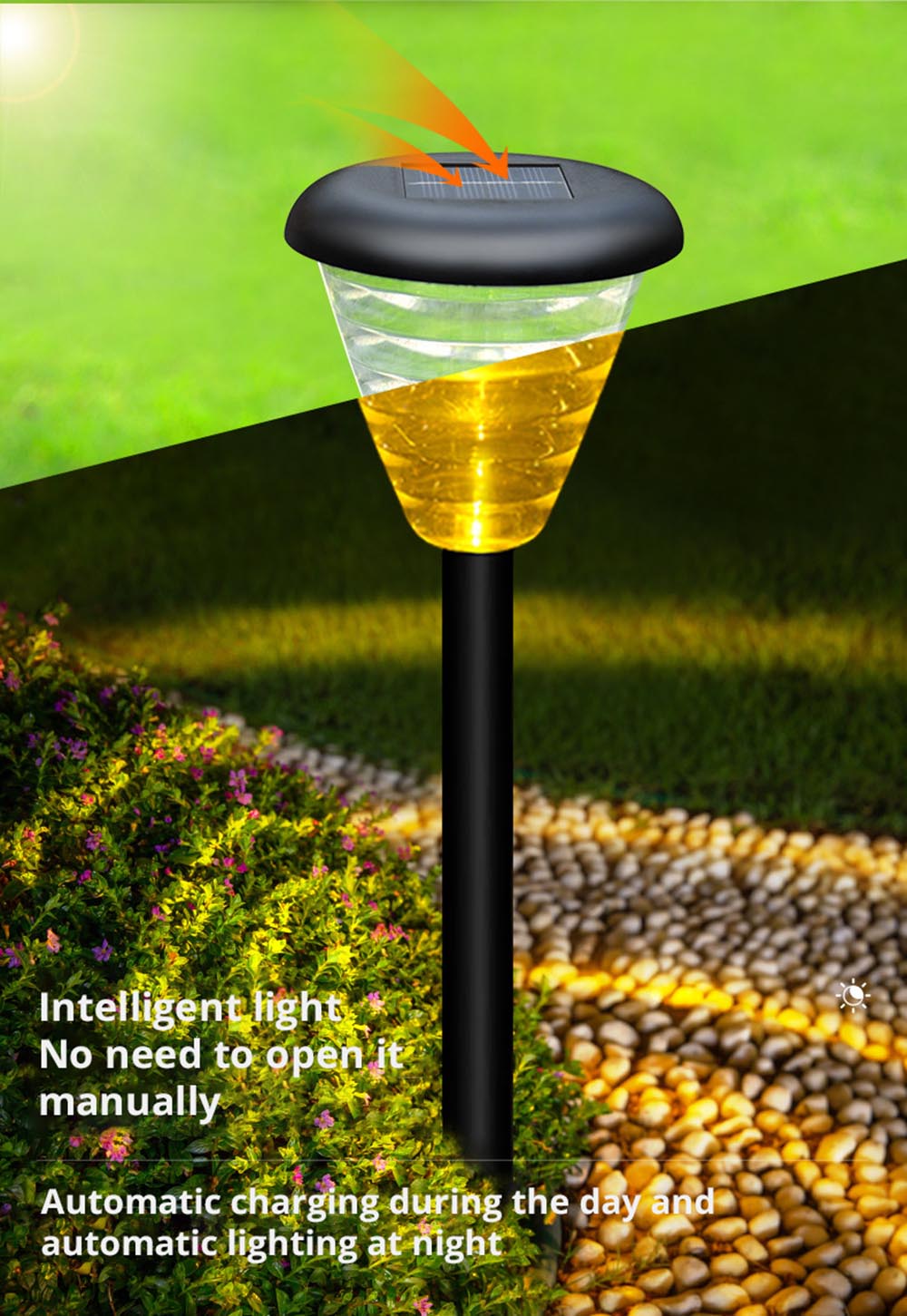 Creative LED Solar Landscape Lamp Waterproof IP65