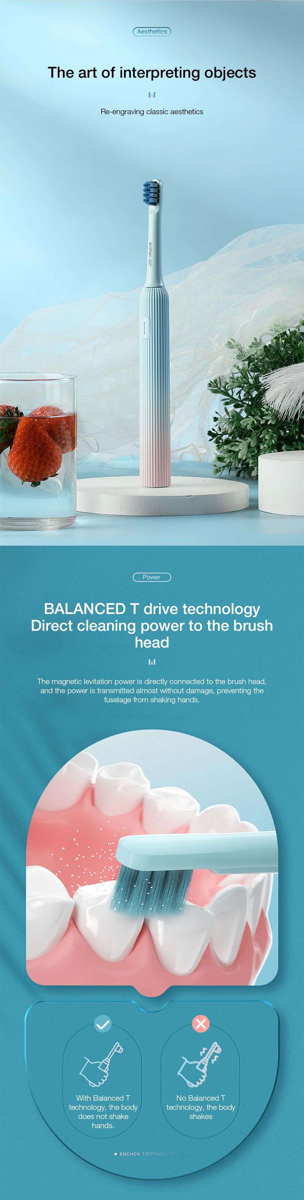 Oclean Mint 5 Sonic Electric Toothbrush Blue
